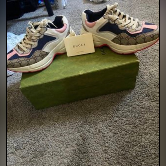 Gucci | Shoes | Gucci Rython Sneakers Size 8 | Poshmark